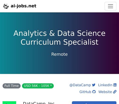 Hiring Analytics And Data Science Curriculum Specialist Remote Raimljobs