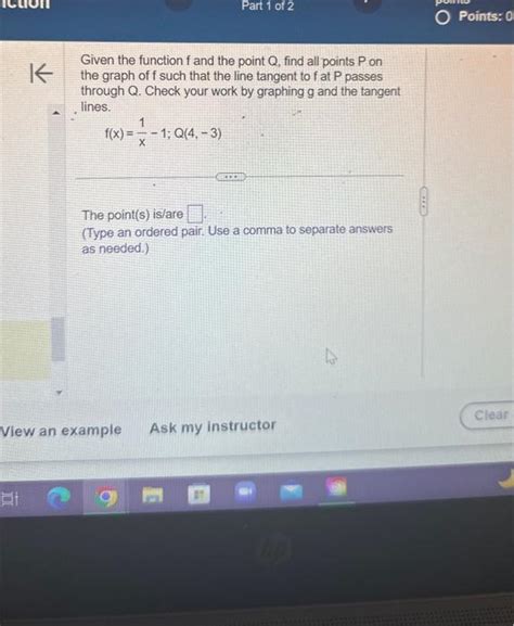 Solved Given The Function F And The Point Q Find All Points