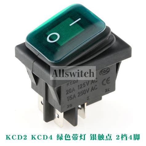 Kcd2 Waterproof Rocker Switch 285x38mm On Off On Off On Push Butoon