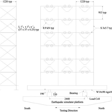 Tested Six Story Seismically Isolated Model Structure Download Scientific Diagram
