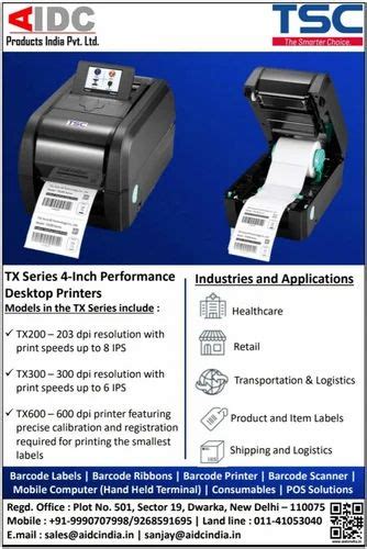 TSC TX Series Desktop Printer At New Delhi ID