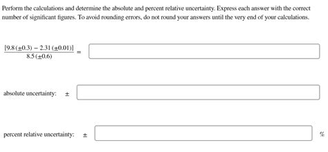 Solved Perform The Calculations And Determine The Absolute Chegg