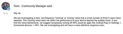 Google Pixel Clicking Sounds Issue Official Investigation Has Begun