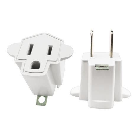 Buy 3 Prong To 2 Prong Adapter Yoelvn 3 2 Prong Grounding Outlet Converter Portable Fireproof