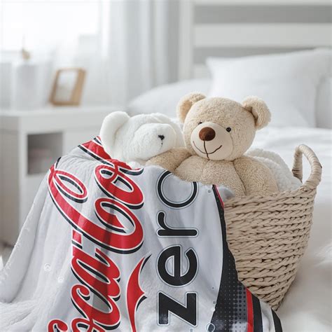 Coca Cola Zero Bedspread Throw No Sugar Coke Blanket Black Coke Sofa