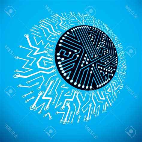 Computer Circuit Vector At Getdrawings Free Download