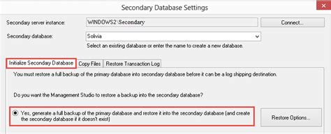 Simple Steps To Configure Log Shipping In SQL Server
