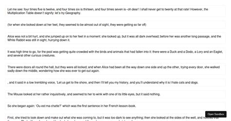 Twitter Feed Example Codesandbox