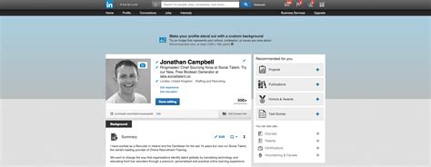 how to make the new linkedin header work for you