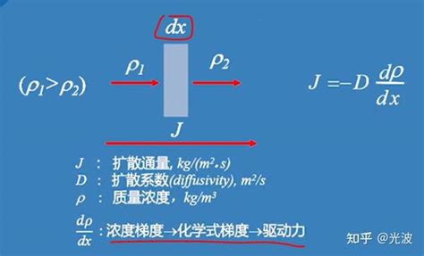 物质的迁移 扩散 稳态扩散 菲克第一定律 知乎