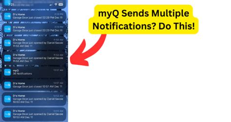 Myq Sends Multiple Notifications Do This