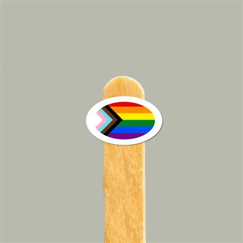 Progress Pride Flag Stickers Show Your LGBTQ Pride