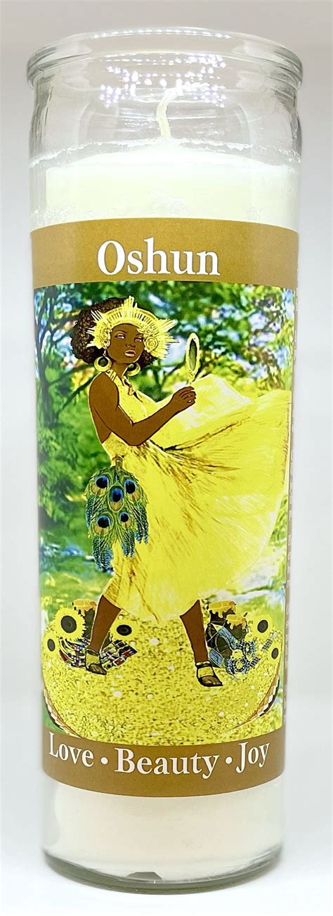 Oshun Candle Goddess Of Love Orisha Yoruba Joy African Religion Black