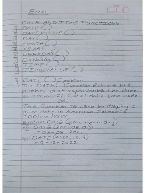 All Excel Functions Pdf