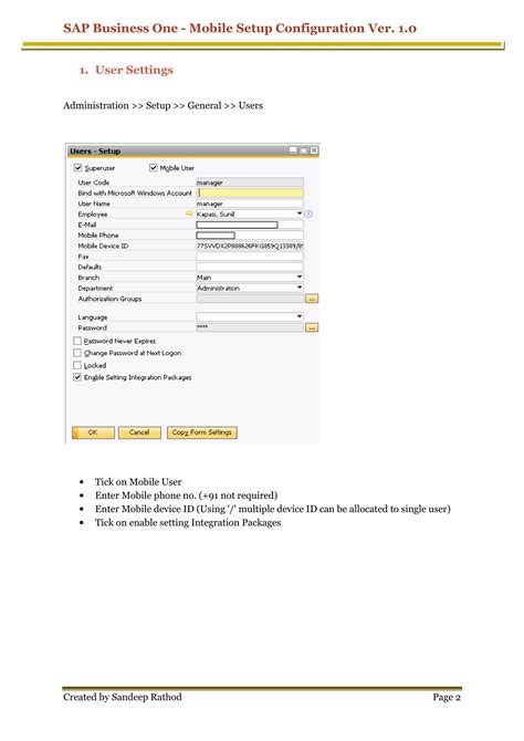 Sap B1 Mobile Setup Sandeep Rathod Pdf