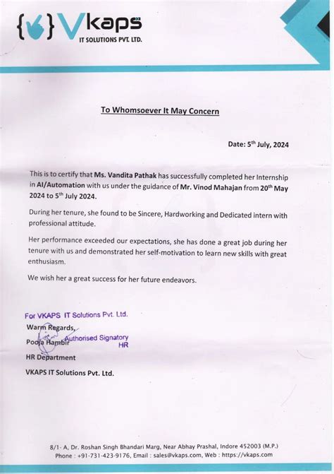 Vandita Pathak On Linkedin Internship Ai Ml Artificialintelligence Machinelearning Tech