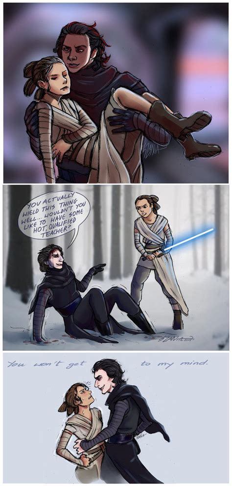 Sw Kylo And Rey Star Wars Drawings Star Wars Humor Star Wars Episodes