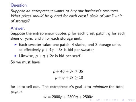 Lesson 30 Duality In Linear Programming Ppt Free Download