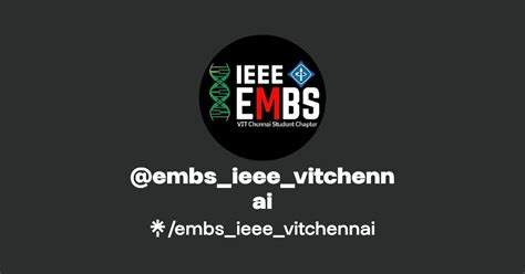 Embs Ieee Vitchennai Twitter Instagram Linktree