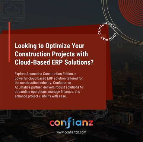 Confianz Global Inc On Linkedin Acumatica Constructionerp Acumaticaclouderp Confianz