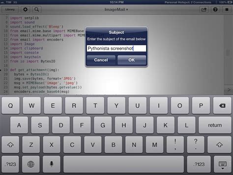 Quickly Email A Picture On Ios Using Pythonista Macstories