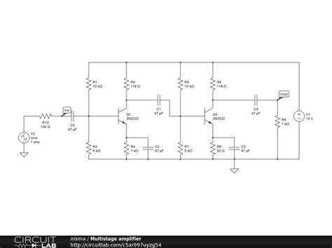 Multistage Amplifier Circuitlab