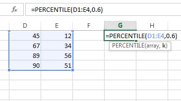Excel Percentile Function Excelabcd