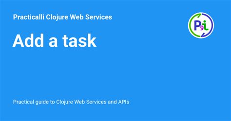 Add A Task Practicalli Clojure Web Services
