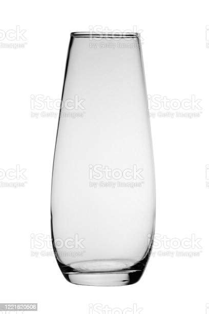 얇은 유리로 만든 꽃병 길쭉한 간단한 모양 흰색 배경에 격리 대형에 대한 스톡 사진 및 기타 이미지 대형 유리잔 흰색 배경 Istock