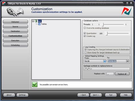 dbsync for oracle and mysql download free windows 1 6 5 softpedia
