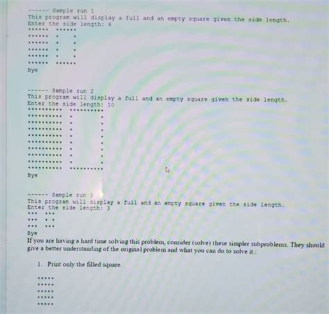 Solved Objective Loops Print Non Trivial Pattern