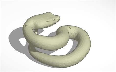 3d Design Serpente Tinkercad