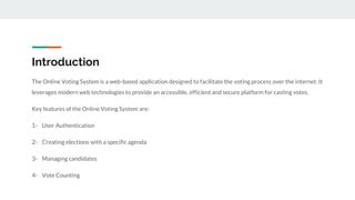 Online Voting System Ppt Pptx By Aniket Negi PPTX