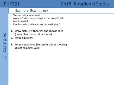 Ppt Phy221 Ch18 Rotational Statics Ii Powerpoint Presentation Free