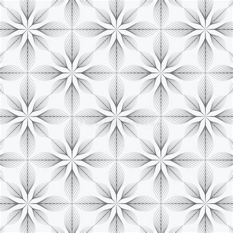 Abstract Leaves On Garland Vector Pattern Repeating Linear Skeleton