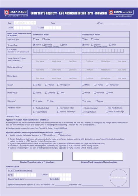 Hdfc Bank Application Form For Increasing Net Banking Third Party Transfer Limits In Pdf Download