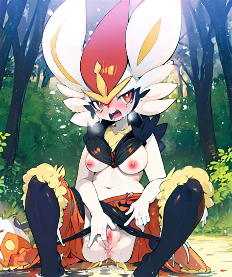 Rule 34 Ai Generated Cinderace Female Cinderace Game Freak Generation