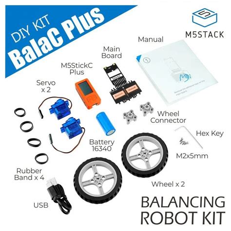 M5stack Bala C Plus Self Balancing Robot Kit Including M5stickc Plus