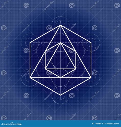 Paper Octahedron Template Trim Scheme On White Vector Illustration