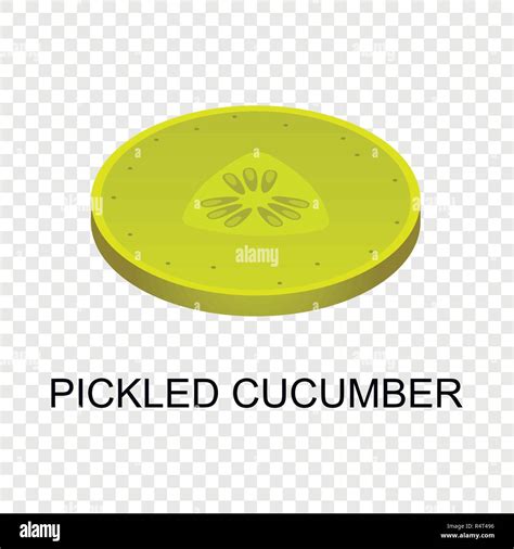 Sliced Pickled Cucumber Icon Isometric Of Sliced Pickled Cucumber Vector Icon For On