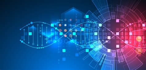 Scientific And Technological Background Abstract Vector Image