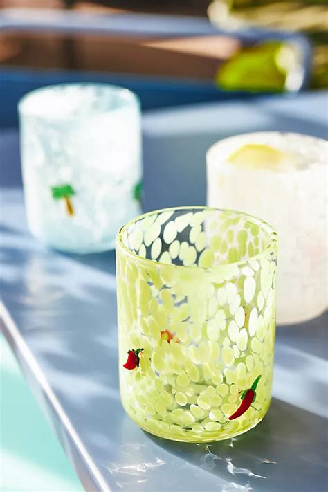 Tropical Icon Juice Glasses Anthropologie