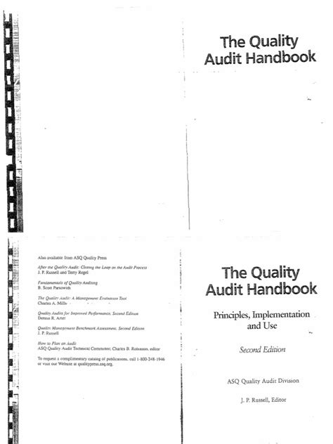 Quality Audit Handbook Pdf Audit Business Economics
