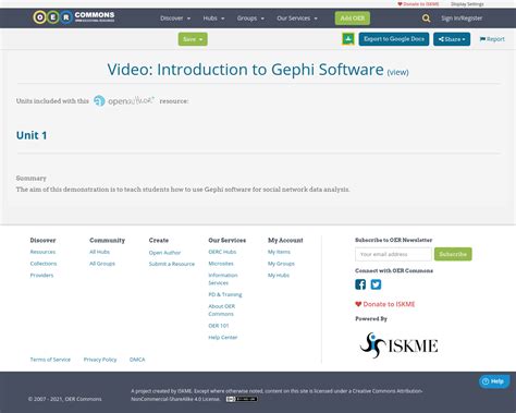 Video Introduction To Gephi Software Oer Commons