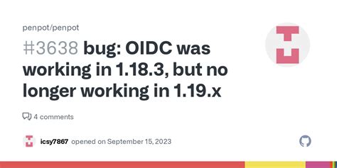 Bug Oidc Was Working In 1183 But No Longer Working In 119x · Issue 3638 · Penpotpenpot