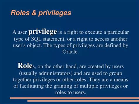 Ppt Roles And Privileges Powerpoint Presentation Free Download Id