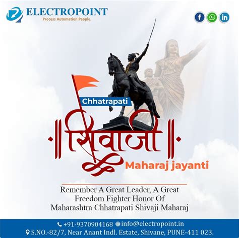 Shivjayanti Maharashtra Shivajimaharaj Shivaji Maharaj Shivray… Electropoint Automation