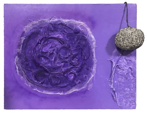 Zhang Jian Jun 張健君 Rubbing Planet In Purple Space Series 拓紫色空间星座 （系列） 2022 Leo Gallery