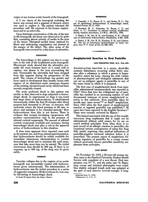 Anaphylactoid Reaction To Oral Penicillin Pmc