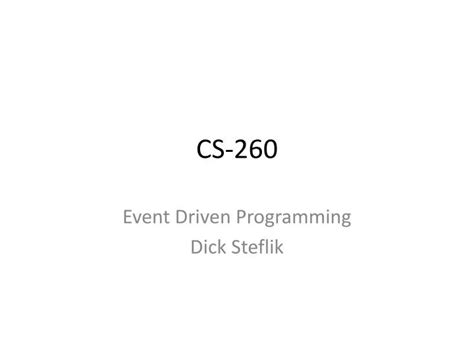 ppt cs 260 powerpoint presentation free download id 5200803